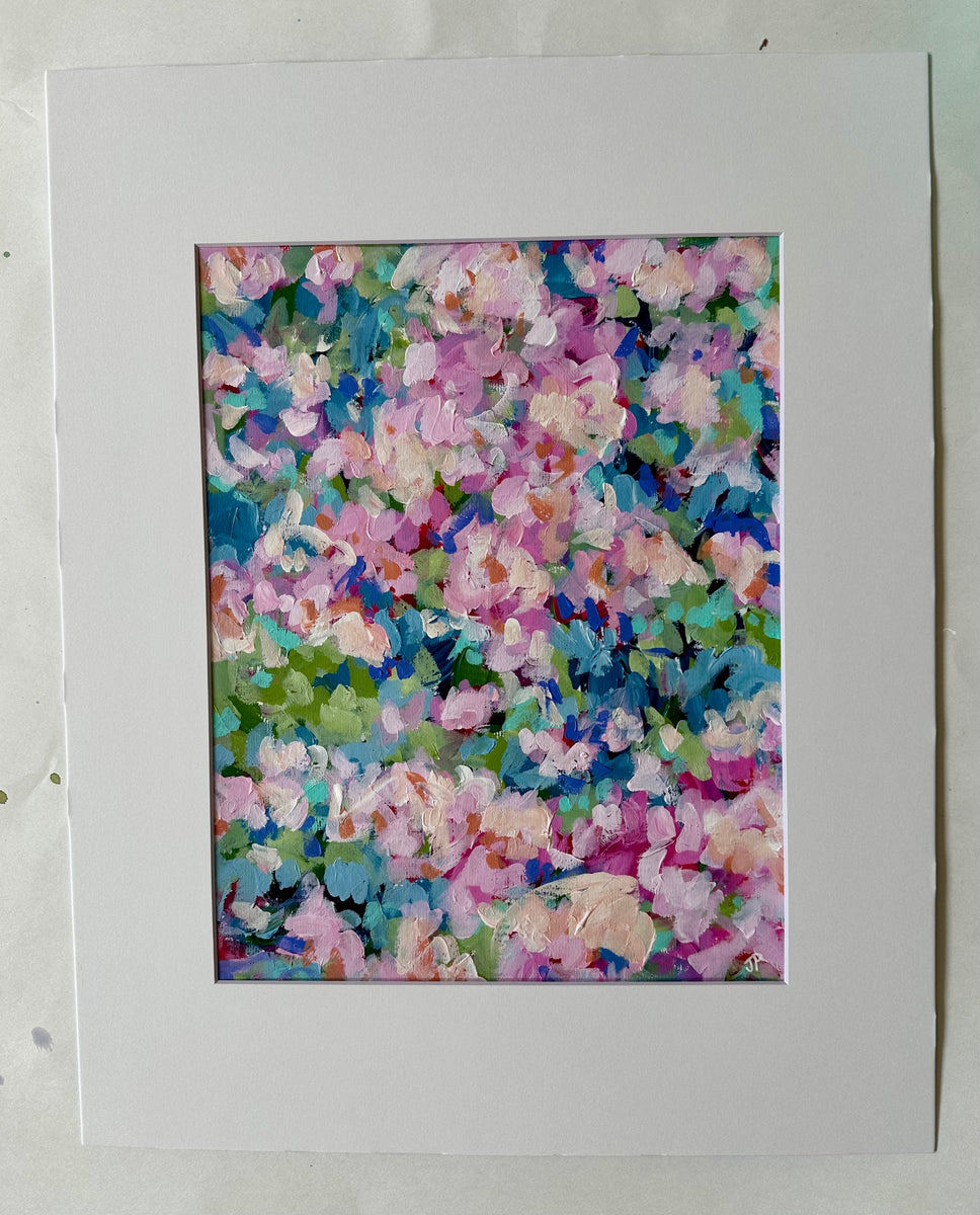 "Head in the clouds" 14x11 Acrylic on canvas paper matted to 16x20 ...